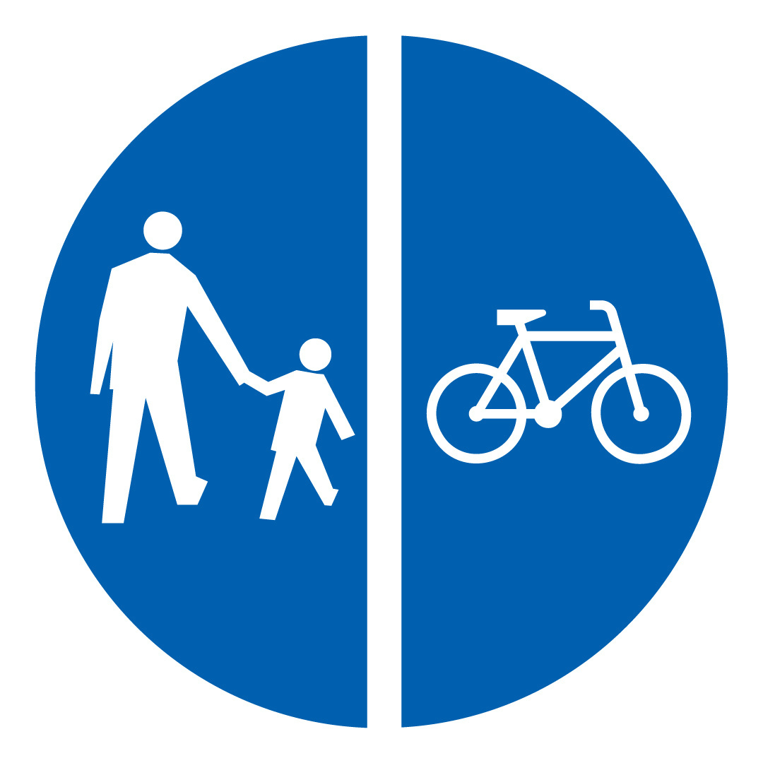 Znak C-16/C-13, pion, folia II generacji, 400 mm | Dobre Ceny | Sklep Online - znakdrogowy24.pl